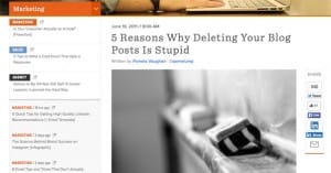 How Deleting Bad Blog Post Content Can Increase Traffic