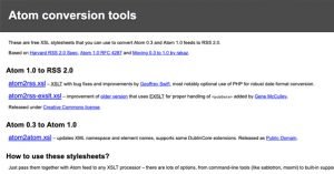 How to Convert Your Blog’s Atom Feed to an RSS Feed